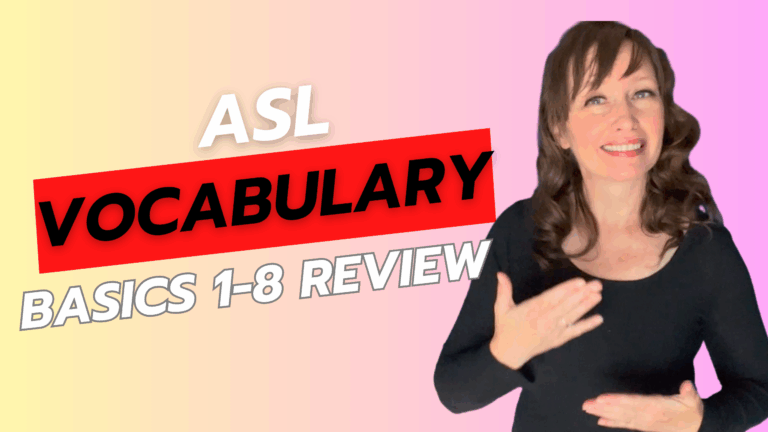 Learn American Sign Language Fast: ASL Basics 1–8 Compilation